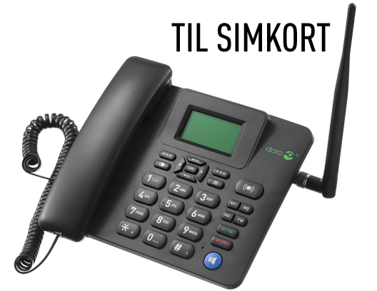 Doro DeskPhone 4100H bordtelefon til simkort – MobilDeal